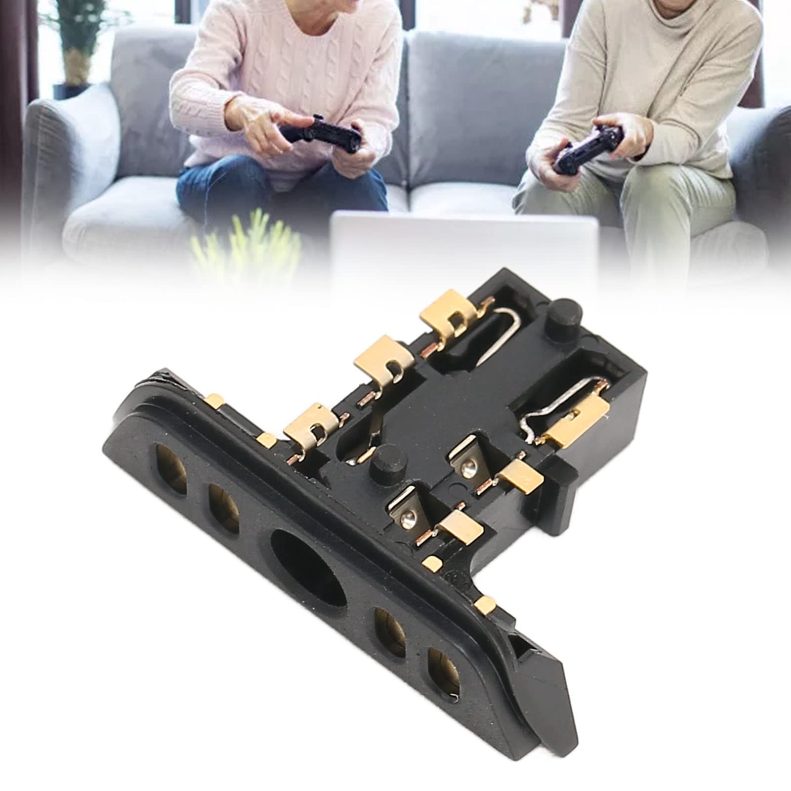 Headphone Port, Perfect Fitting Replacement Install and Use Lightweight Headphone Jack with Storage Box for Game Console