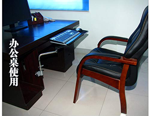 Sunter98 Multifunctoinal Full Motion Desk Edge/Table Side/Chair Leg Clamping Keyboard Tray Holder Laptop Desk Tablet Holder +Mouse Pad