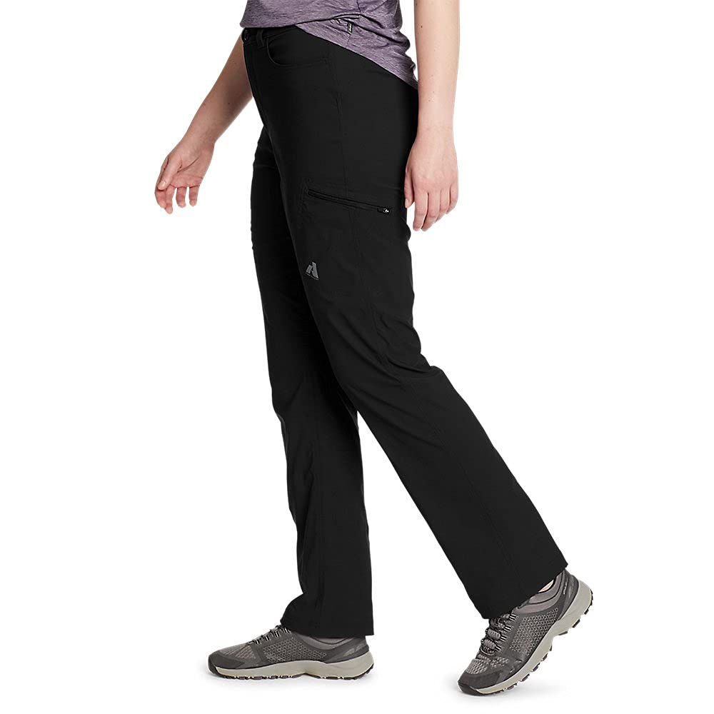 Eddie Bauer Women's Rainier Pants - High Rise, Black, 10