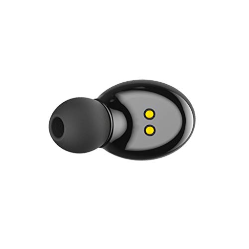 Headset In-ear XG12 Mini HIFI Wireless Waterproof Single Bluetooth Earphones 5.0 Bluetooth Headset (Black, One Size)
