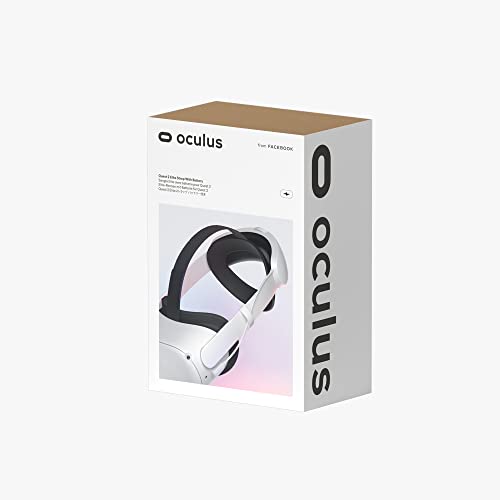 Quest 2 Elite Strap with Battery for Enhanced Comfort and Playtime in VR, black