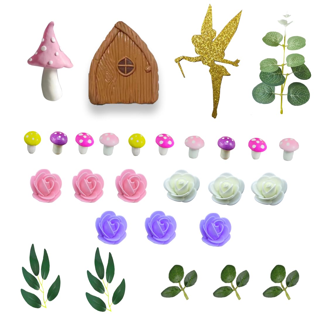 Fairy Cake Toppers Fairy Garden Topper for Birthday Baby Shower
