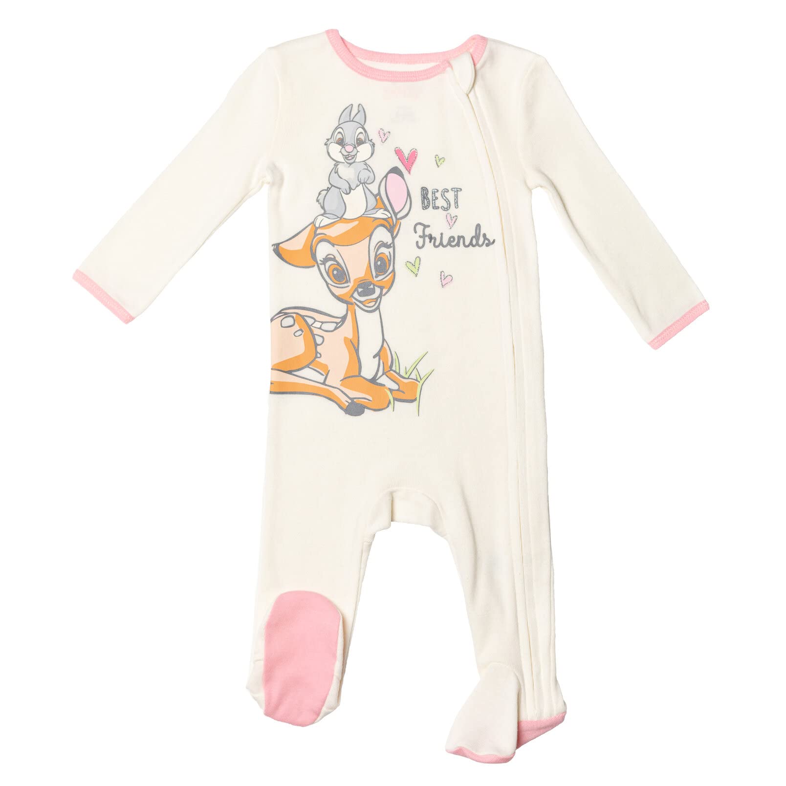 Disney Classics Aristocats 101 Dalmatians Bambi Baby Girls 3 Pack Footed Sleep N' Play Coverall 18 Months