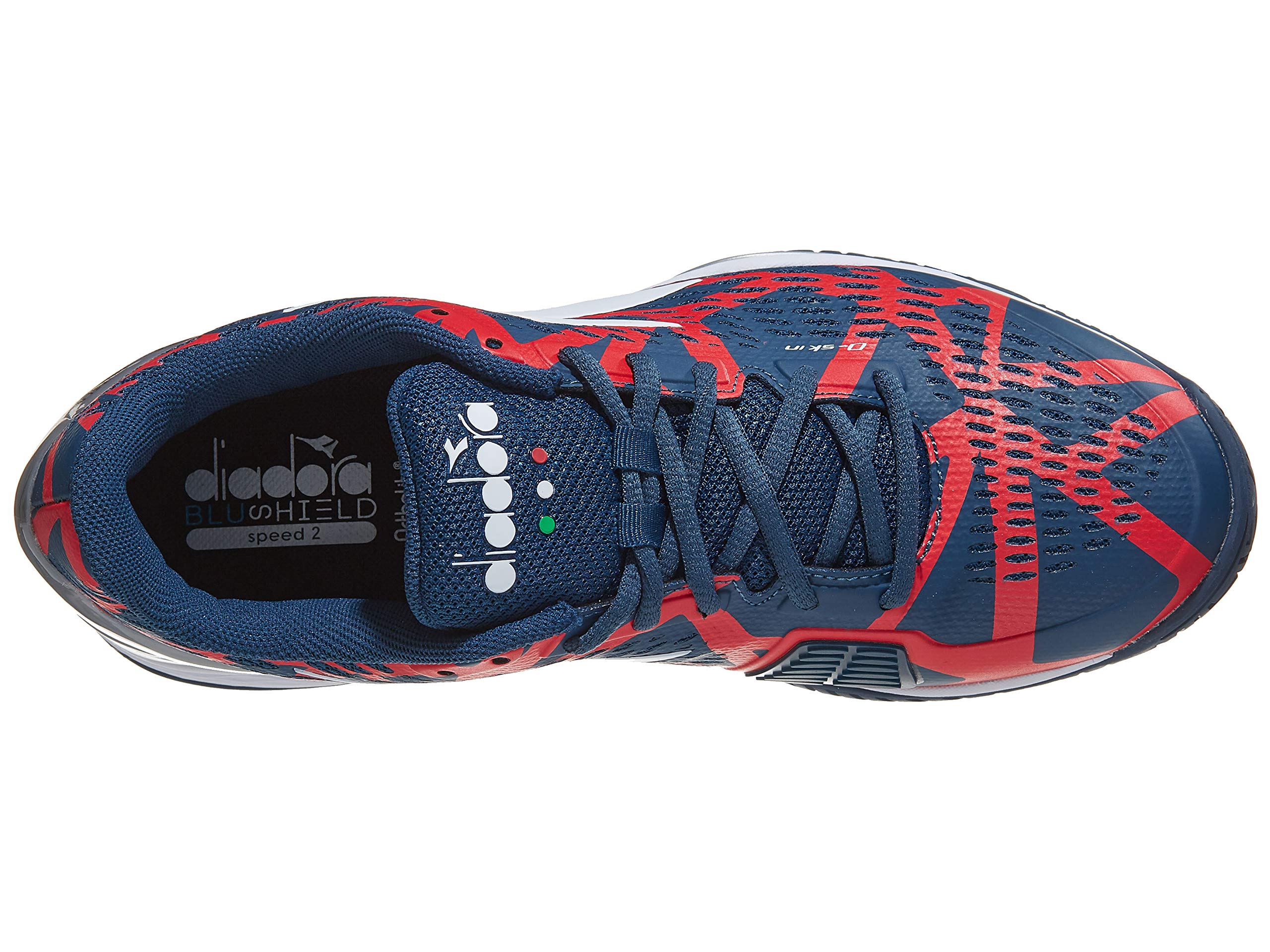 Diadora Mens Speed Blushield 2 Ag Tennis Sneakers Shoes Casual - Blue - Size 6 D