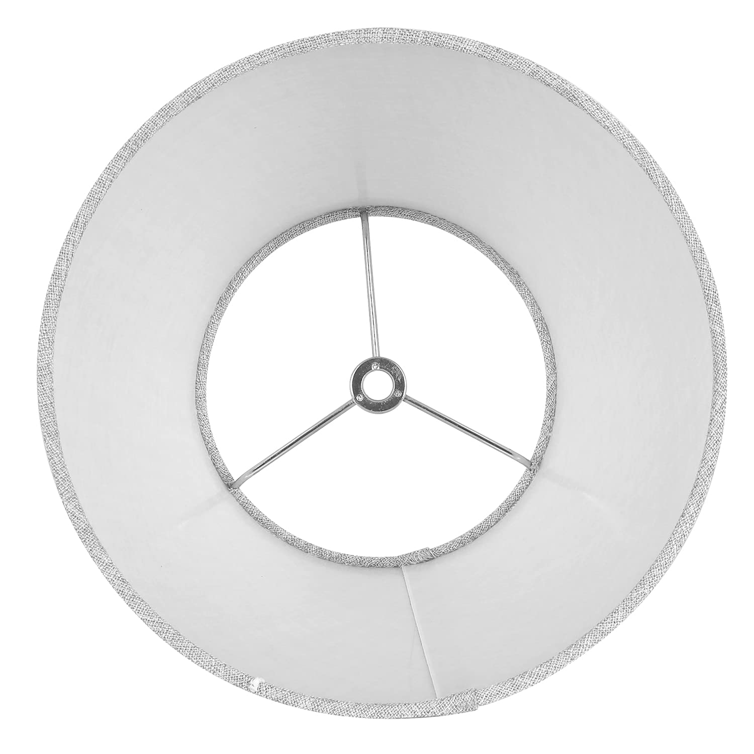 DOSKA Lamp Shade, Barrel Fabric Small Lampshade for Table Lamp and Floor Light, Natural Linen Hand Crafted, Spider (5.5" x 8.7" x 6.3" Light Coffee)
