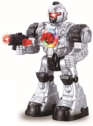 Play22 Remote Control Robot Toy - Robots for Kids Superb Fun Toy - Toy Robot Shoots Missiles Walks Talks & Dances with Flashing Lights 10 Functions - Best RC Robot Gift for Boys and Girls -Original