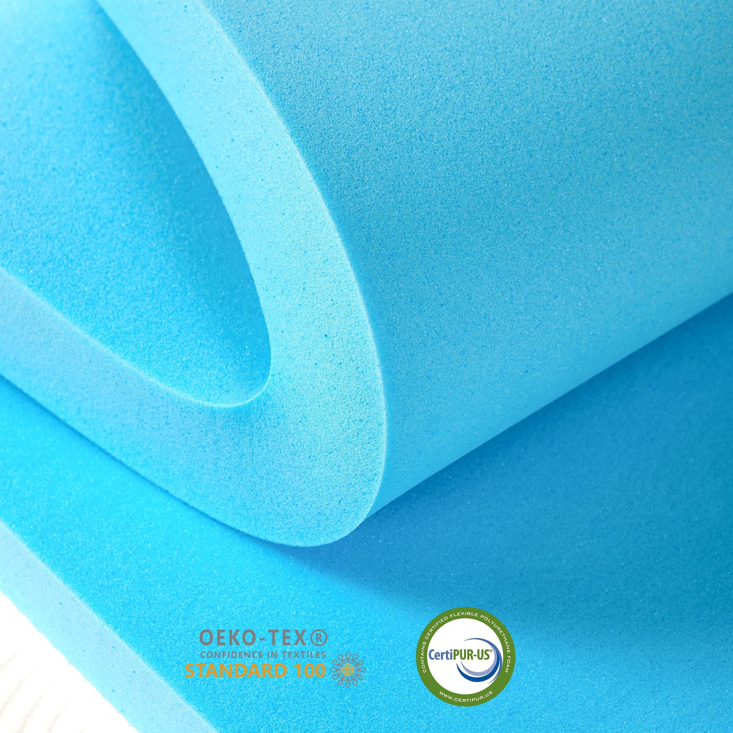 Hokway 3 Inch Gel Memory Foam Mattress Topper Queen Bed Topper with Removable Cover Mattress Topper with Non-Slip Design - Queen