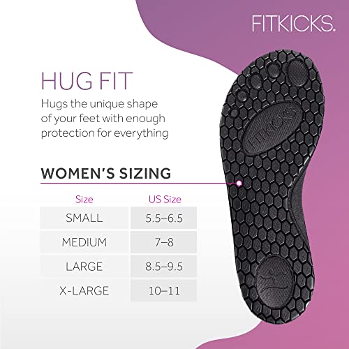 FITKICKS Crossovers Active Footwear, Foldable Shoes, Medium, Black