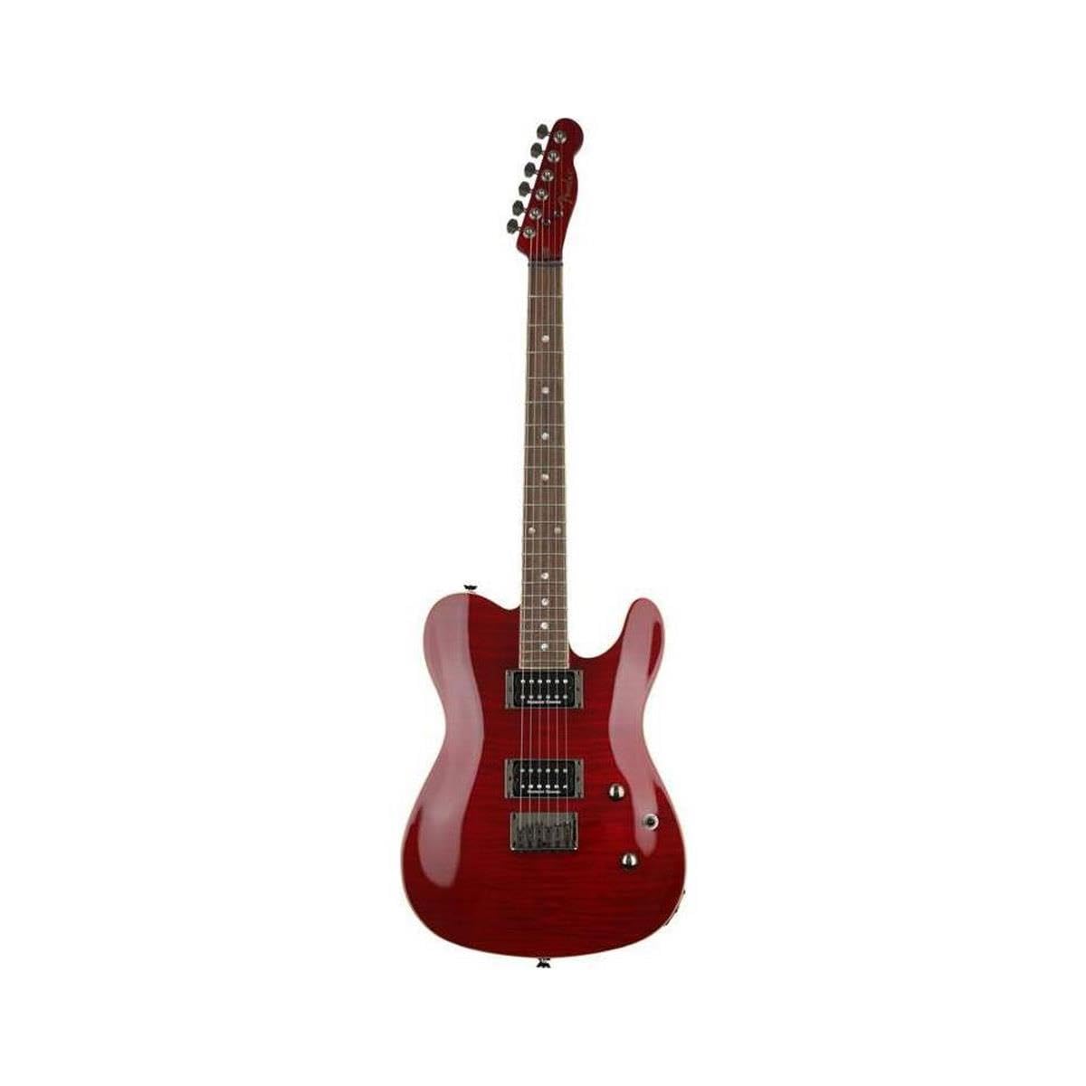 Fender Special Edition Custom Telecaster FMT Electric Guitar, with 2-Year Warranty, Crimson Red Transparent, Laurel Fingerboard