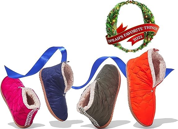 Dearfoams Women's Indoor/Outdoor Warm Up Bootie Slipper, PAVEMENT, Large
