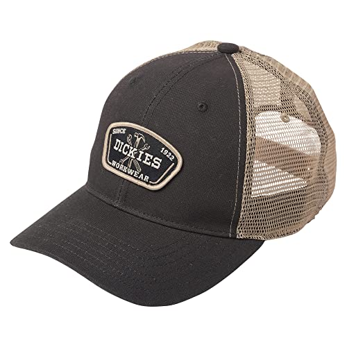 Dickies Men's Workwear Canvas Trucker Cap, Black