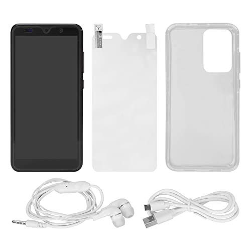Jeanoko Ultrathin Smartphone, 5.45in Full Screen Phone HD Camera 4GB ROM for Ring Up(Black)