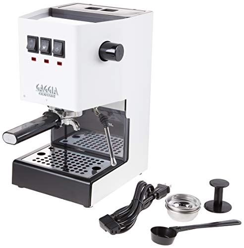 Gaggia RI9380/48 Classic Evo Pro Espresso Machine, Polar White, Small