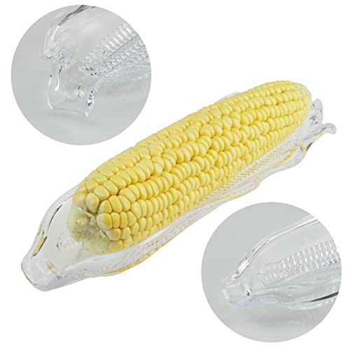 XGNG 6PCS Plastic Corn Trays Transparent Plastic Corn Trays Corn Trays Transparent Service Tray Corn Dish Cob Dinnerware Sets