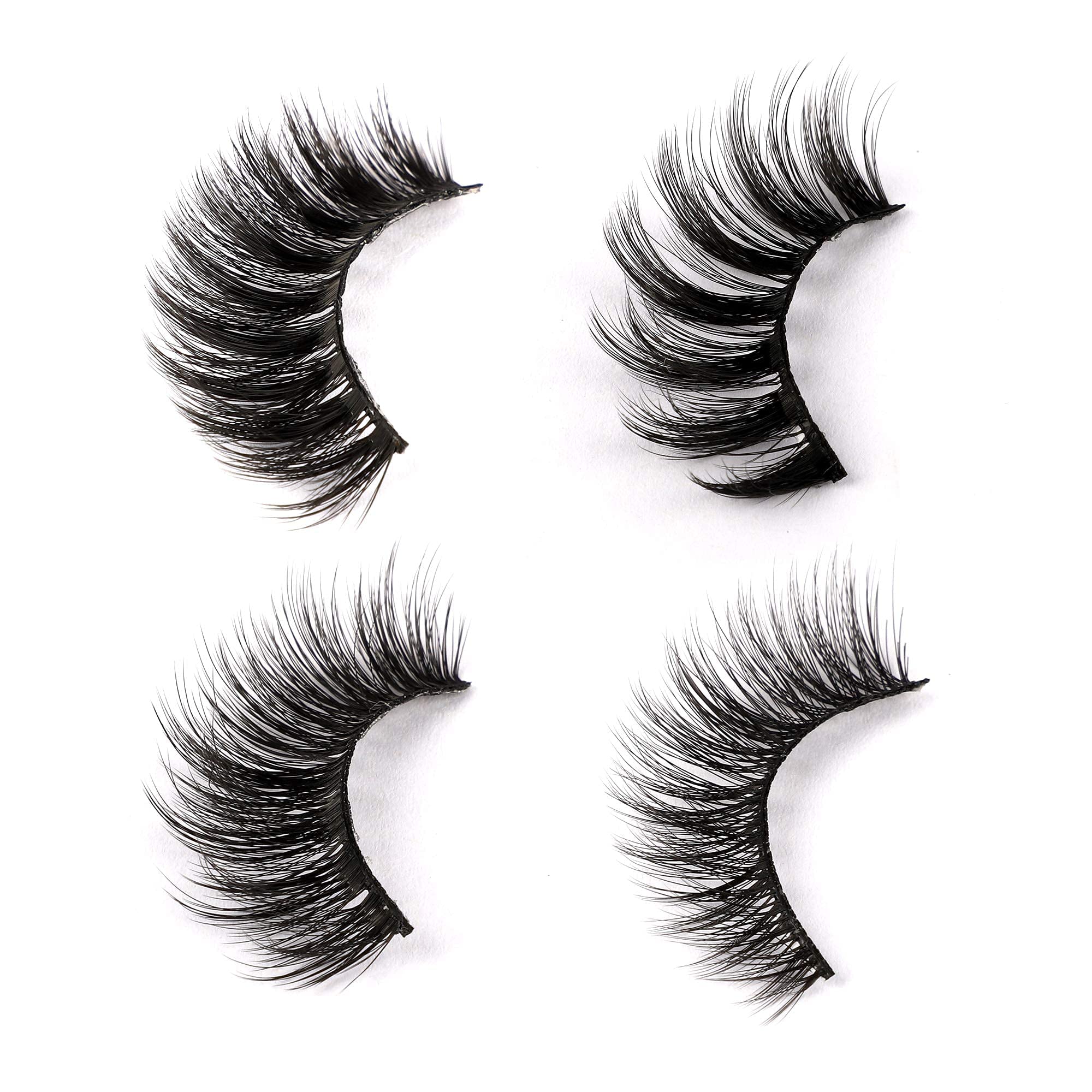 False Eyelashes, Fluffy Strip Eyelashes Bulk Wholesale 20 Pairs 4 Styles Winifred Volume Reusable False Lashes Pack