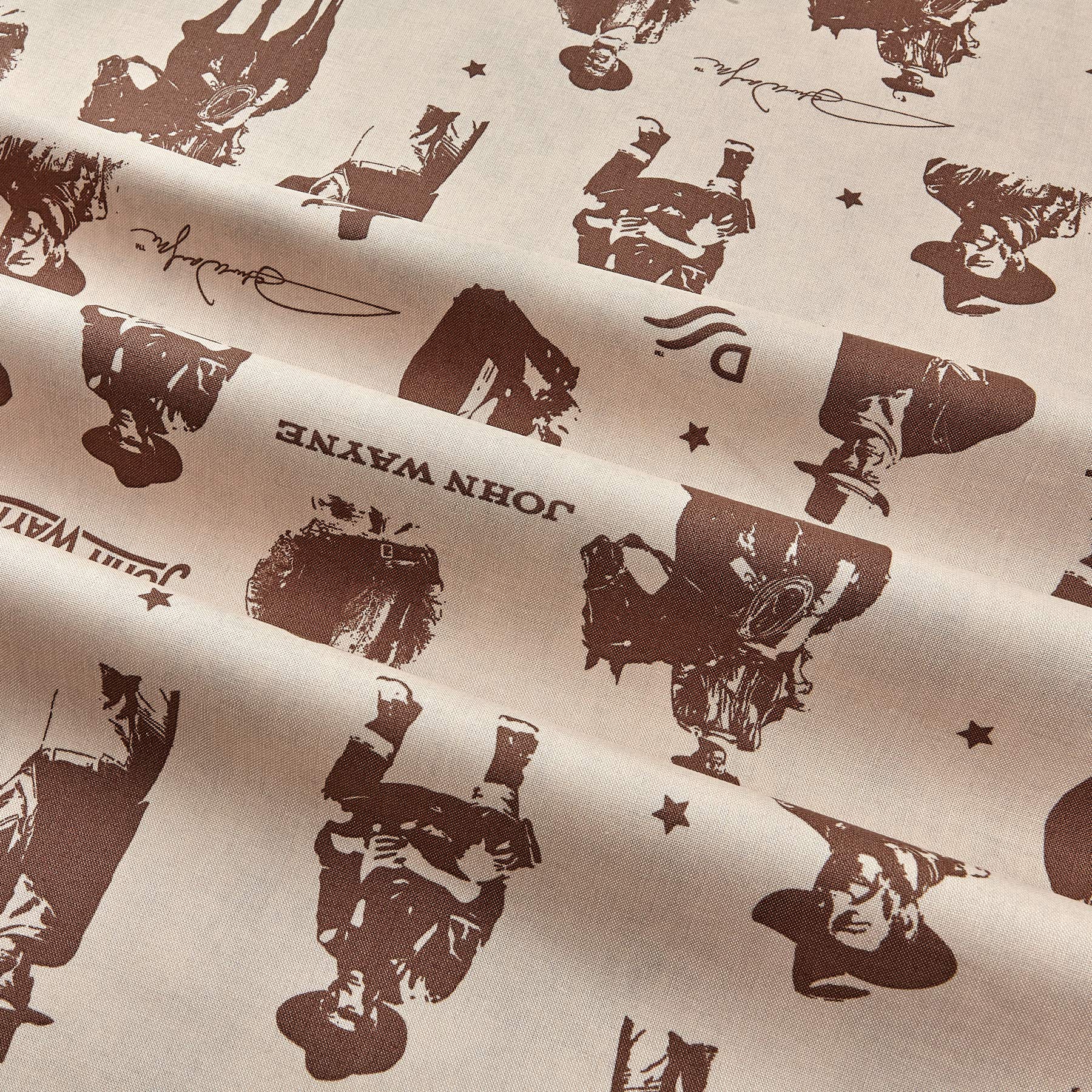 Riley Blake John Wayne Silhouettes Tan, Fabric by the Yard