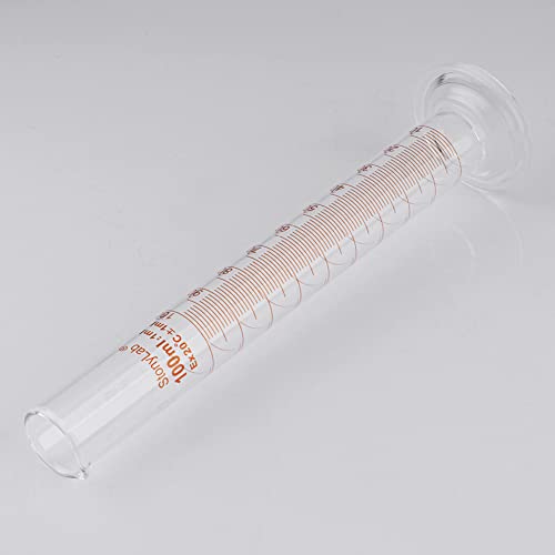 StonyLab Combo Pack Borosilicate Glass 10ml/50ml/100ml Heavy Wall Graduated Cylinder Measuring Cylinder (10ml/50ml/100ml)