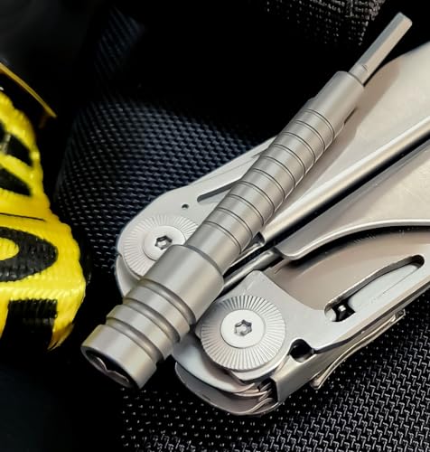 Galvanox Multi-tool Bit Driver Extender - Compatible with Leatherman Skeletool/Surge/MUT/Wave Plus and Signal Bits set, Multitool Kit add-on accessory (420 Stainless Steel)