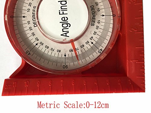 Magnetic Angle Locator Level & Tool Dial Gauge Angle Finder Magnetic Protractor 0-5"/120mm
