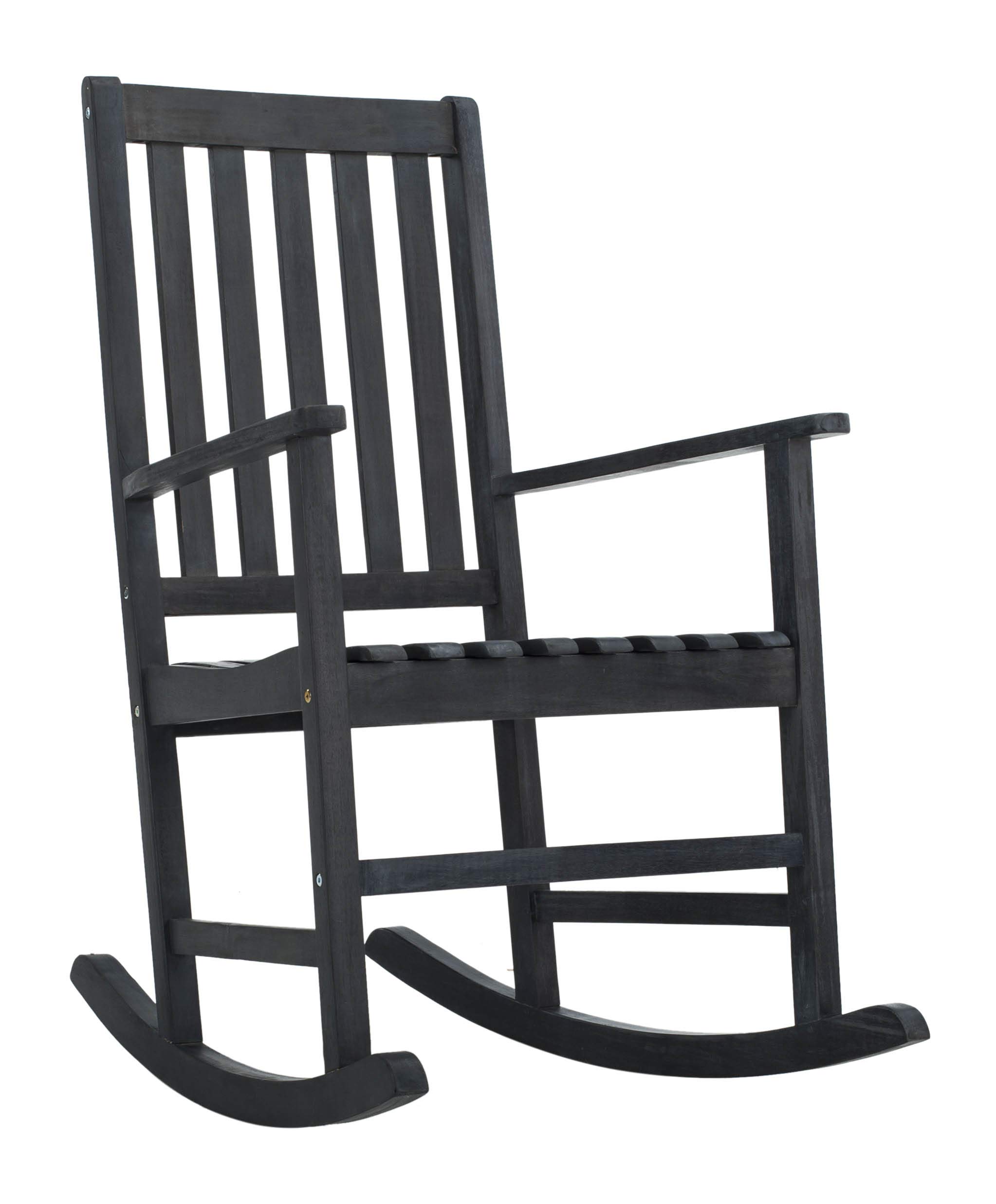 SAFAVIEH Outdoor Collection Barstow Teak Rocking Chair