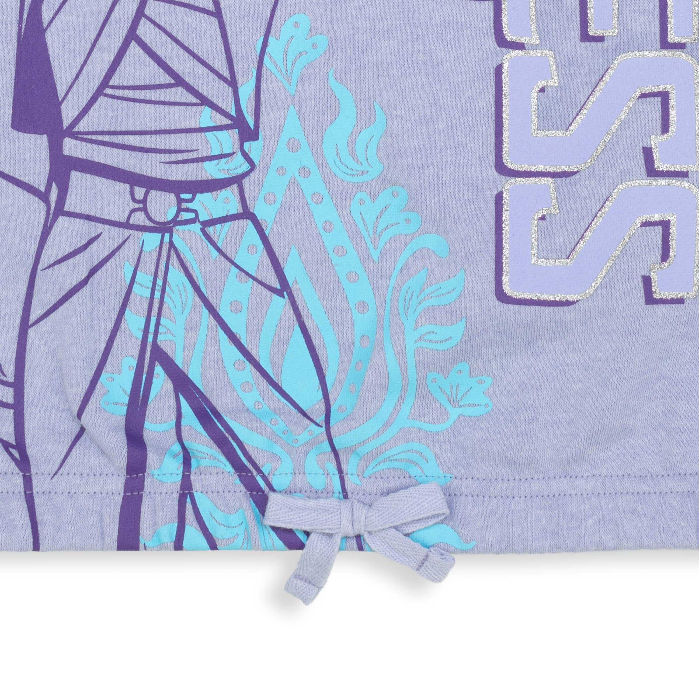 Disney Raya and the Last Dragon Little Girls Fleece Sweatshirt Legging Set Purple 4-5