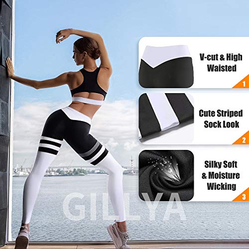 GILLYA Workout Sets for Women 2 Piece Matching Workout Sets Yoga Outfit Gym Sets 2 Piece Yoga Leggings Set