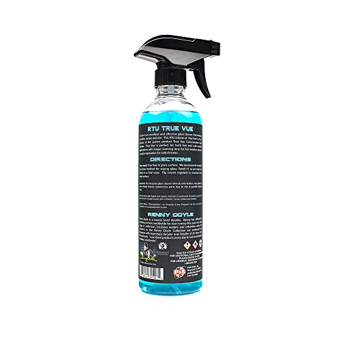 P&S Professional Detail Products - True Vue RTU Glass Cleaner - Water-Based Formula, Quickly Remove Road Film, Smoke, and Dirt from Windshields and Other Automotive Glass Surfaces (1 Pint)