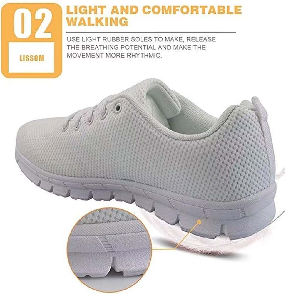 FKELYI Womens Athletic Sneakers Maple Leaf Autumn Fall Design Outdoor Sports Road Running Jogging Shoes Trainers 39