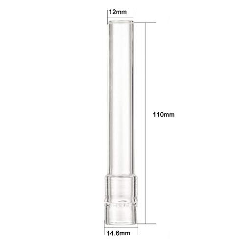 Solo Glass Tube Stem (110mm Straight) Steam Chemistry Air Drying Tube, 3-Pack