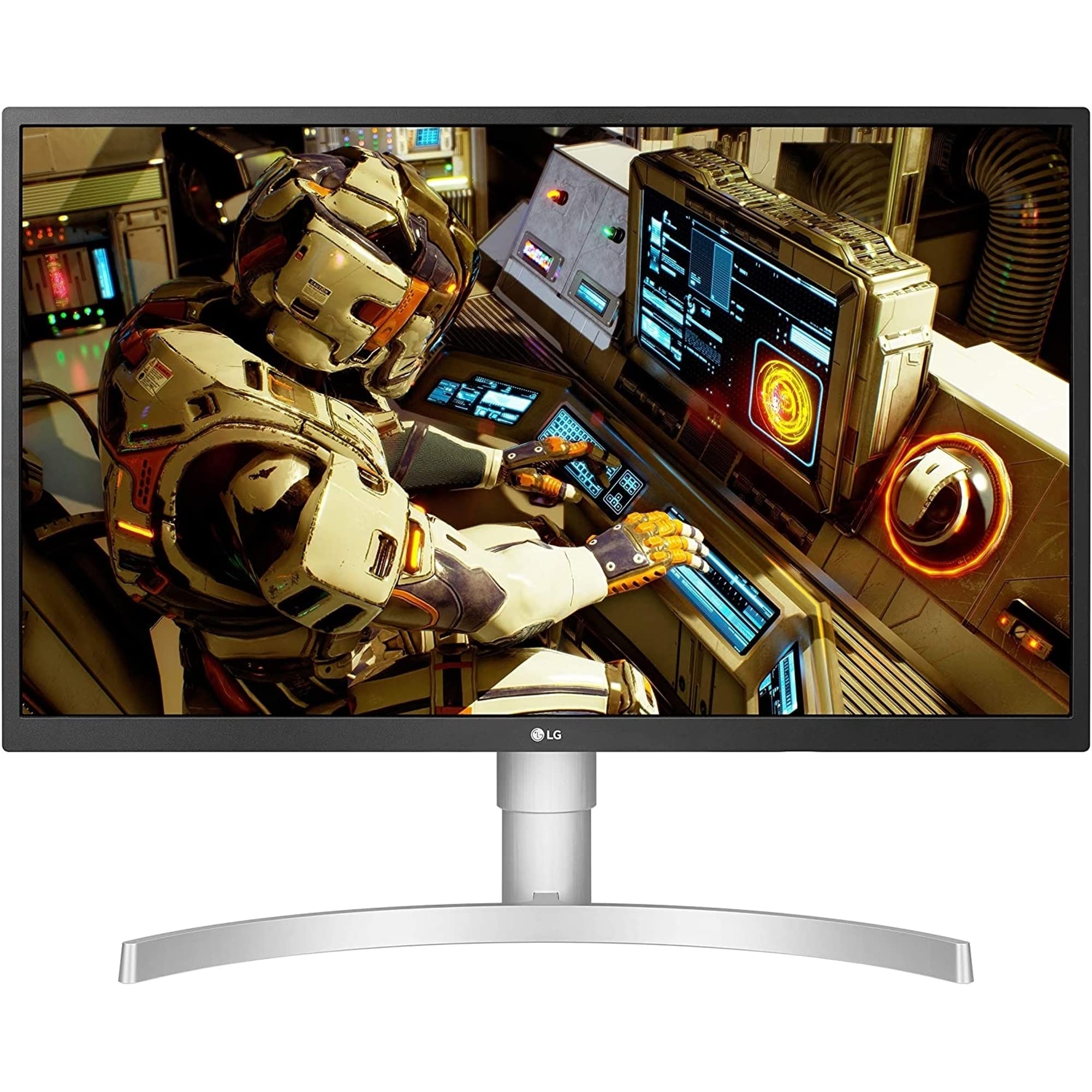 LG 27UL550-W 27" 4K (3840x2160) 5ms IPS FreeSync Monitor, Silver (Renewed)