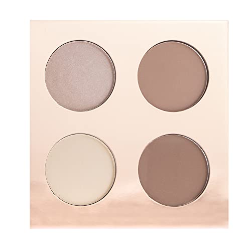 ELLEN TRACY Contour Palette, Full Coverage, Highlight, Illuminate, Light Contour and Dark Contour, Contour Makeup Palette for Women and Girls