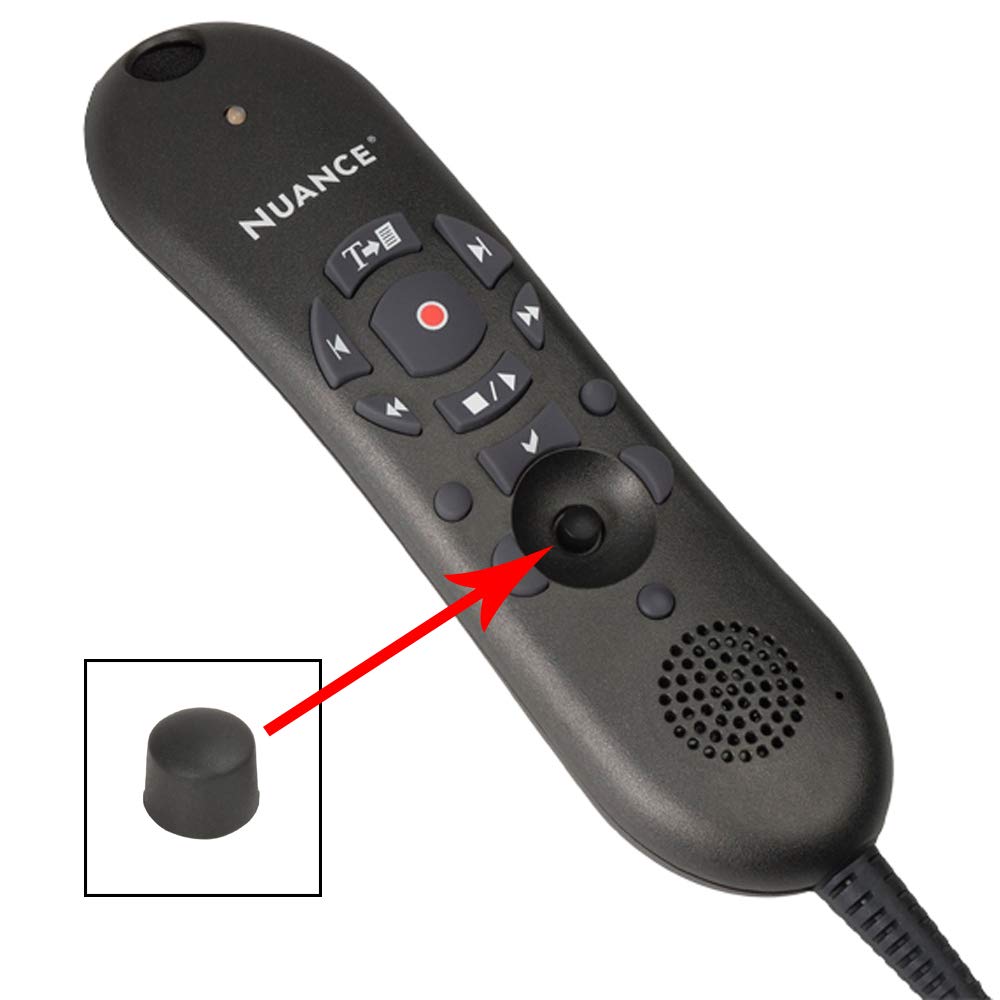 Mouse Trackpoint Rubber Tip Replacement for Nuance Dictaphone Powermic II (2)