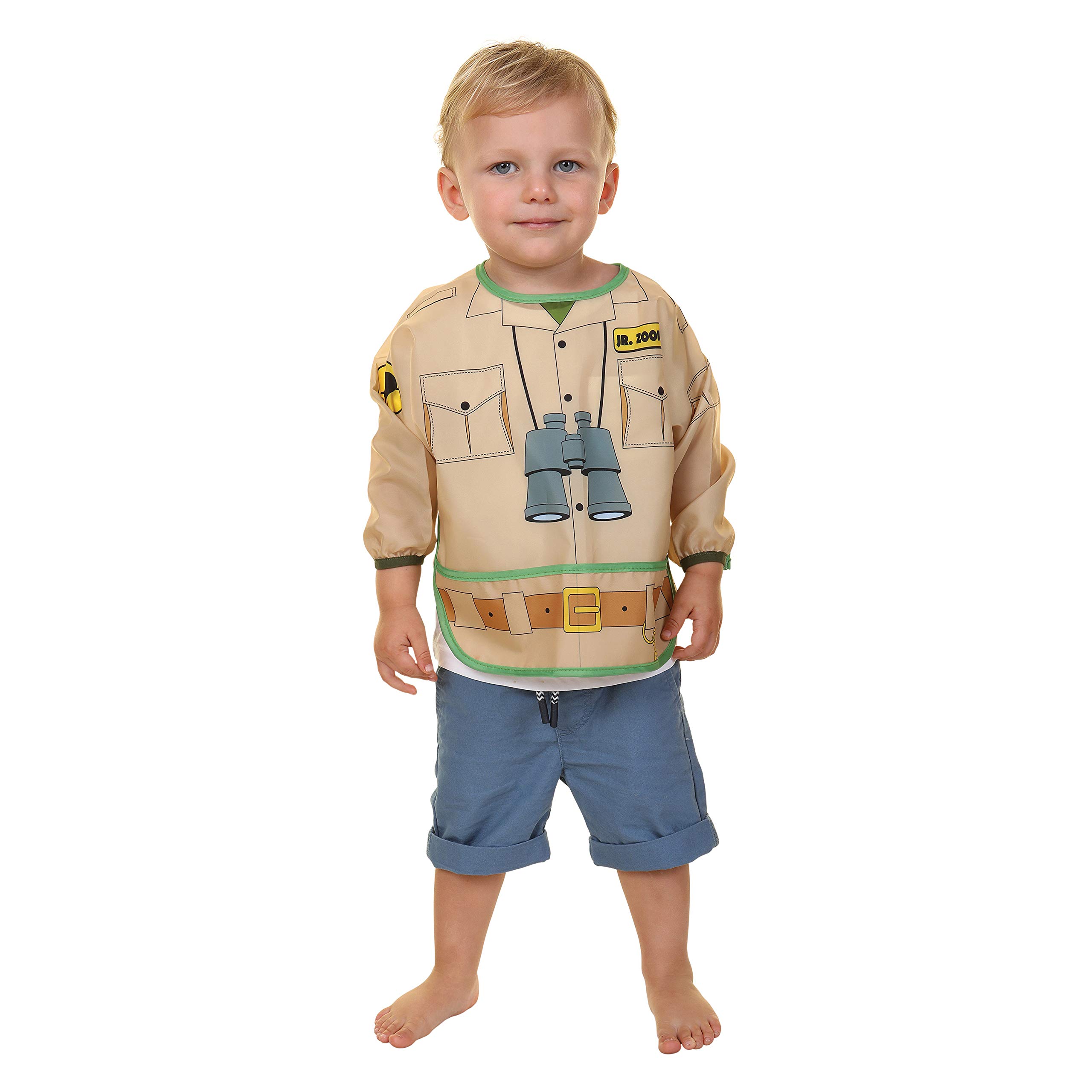 Dreambaby Food & Fun Character Bibs Baby Smocks with Sleeves - Model L561BB - 2 Pack (Doctor & Zookeeper)