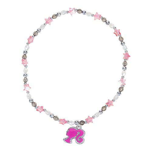 LUV HER Barbie Girls Jewelry Box Set 3 Piece Princess Toys | Jewelry Set with Beaded Necklace for Gilrs - Toddler Bracelets and Girls Ring | Toddler Girl Toys | Kids Jewelry for Girls | Princess Dress up Ages 3+