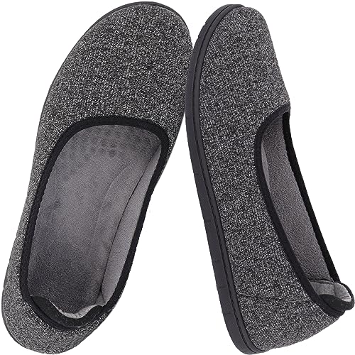 Nuhaus Women's Casual Slippers with Elasticized All Around the Opening and Removable Insole for Easy Wear