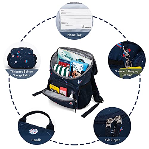 MOUNTAINTOP Toddler Backpack for Kids Boys Girls, Daycare Kindergarten Preschool Nursery Children Bag Removable Chest Strap