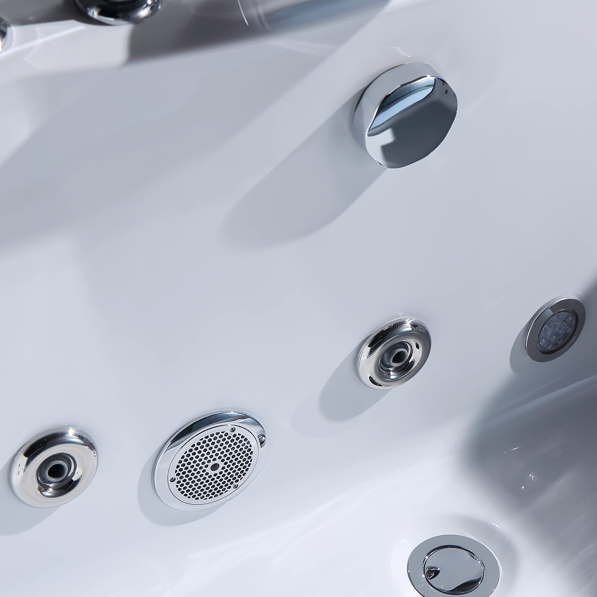 Empava Whirlpool Bathtub Massage Soaking SPA Chromatherapy Jets Tub Model 2021 67JT408