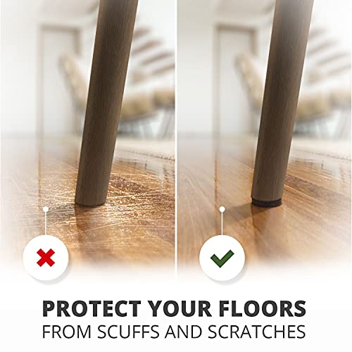 X-PROTECTOR 357 pcs Premium Huge Pack Felt Furniture Pads! Quantity of Furniture Sliders with Many Big Sizes β Your Ideal Floor Protectors. Protect Your Hardwood & Laminate Floor!