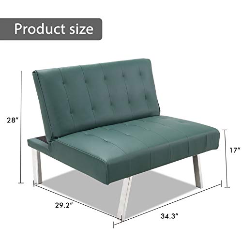 U/D GYDQX PU Leather Convertible Folding Sofa Chair,Single Futon Sofa Couch GYDQX