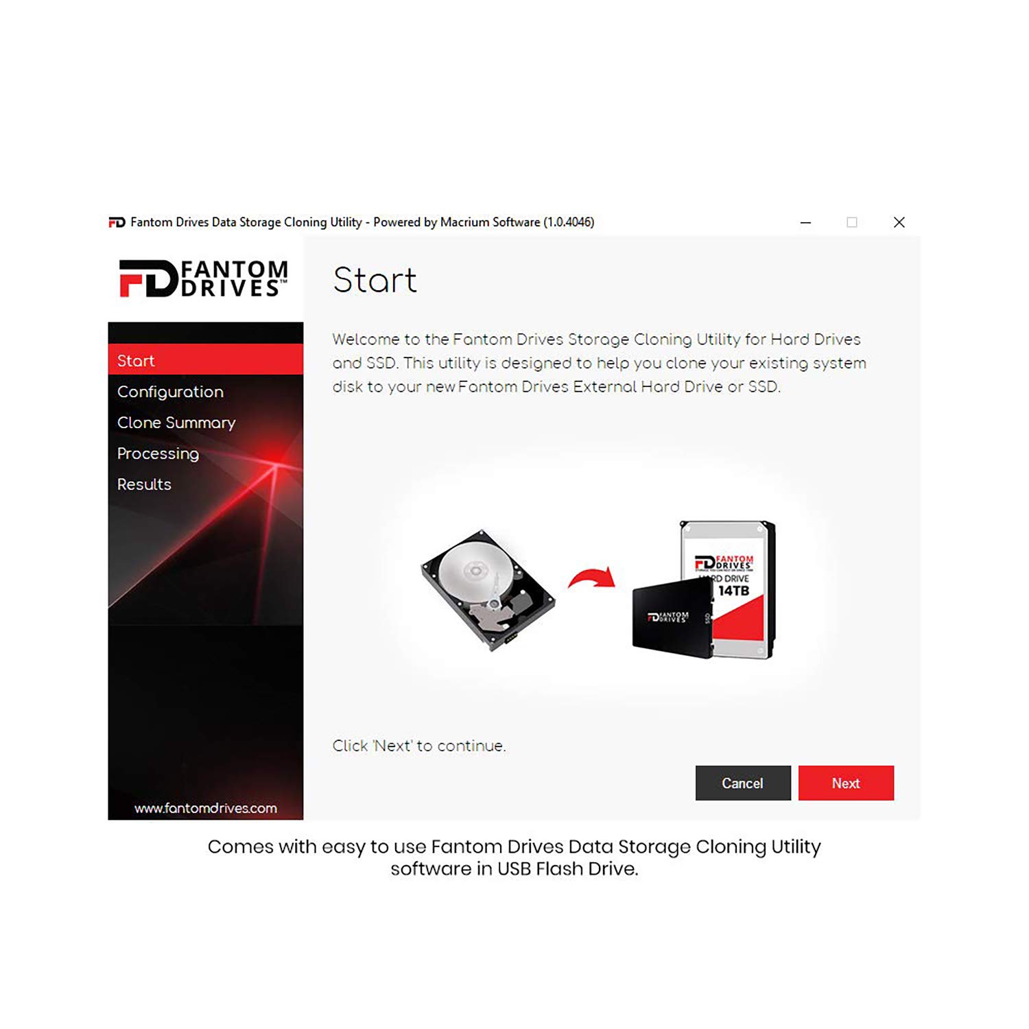 Fantom Drives WD 4TB SSD Upgrade Kit - Includes 4TB Western Digital Blue SSD, 2.5", Enclosure, and Drive Cloner Software in USB Drive (W4000SSDKIT)