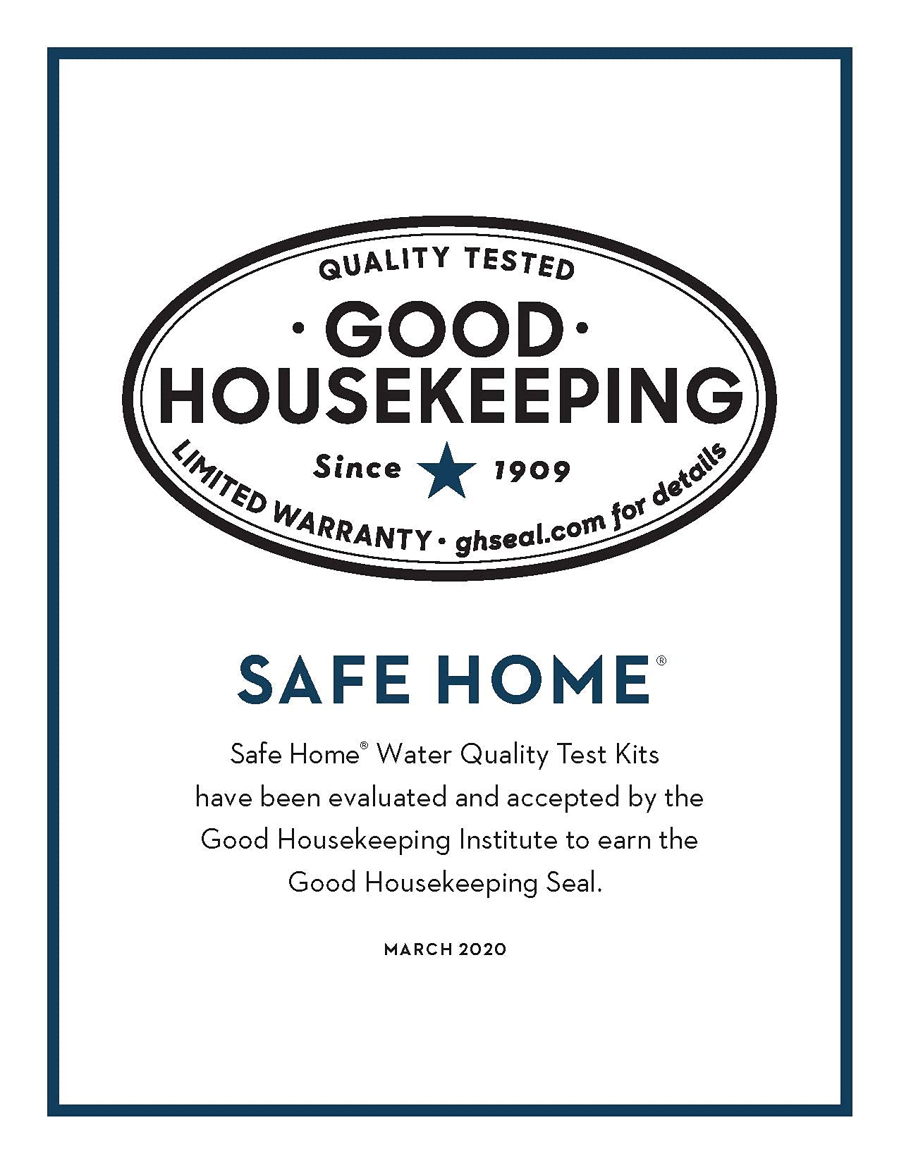 Safe Home® Arsenic in Drinking Water Test Kit – Testing at Our EPA Certified Laboratory – Lab Fees & Return Shipping Included