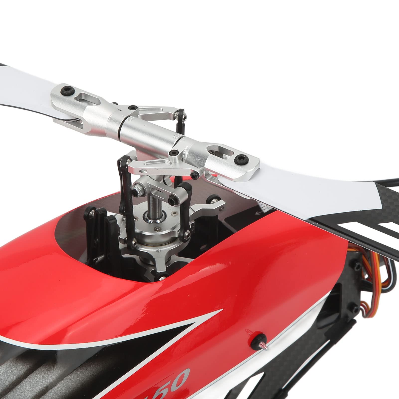 Helicopter Brushless Tail Lock Motor Resistance Side Panel 60A ESC RC Helicopter All Metal Toy Servo Mount Adult High Tenacity Landing Gear for (Red)