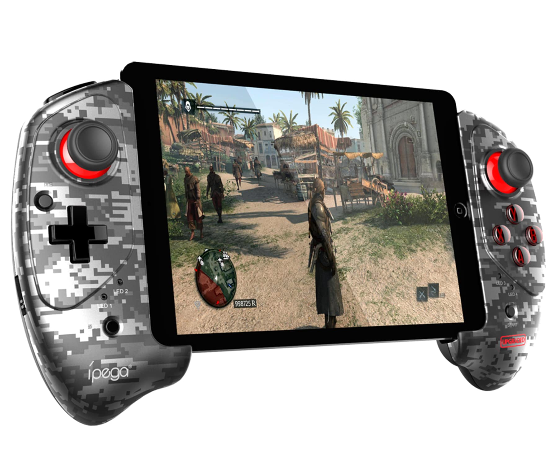 ipega-PG-9083S Wireless game controller for iPhone14/13/12/11/X/XR/8/ ipad for Galaxy S23/S22/S21/S10/ Note20/10 ,LG,one Plus,Android Smartphone Tablet (grey)