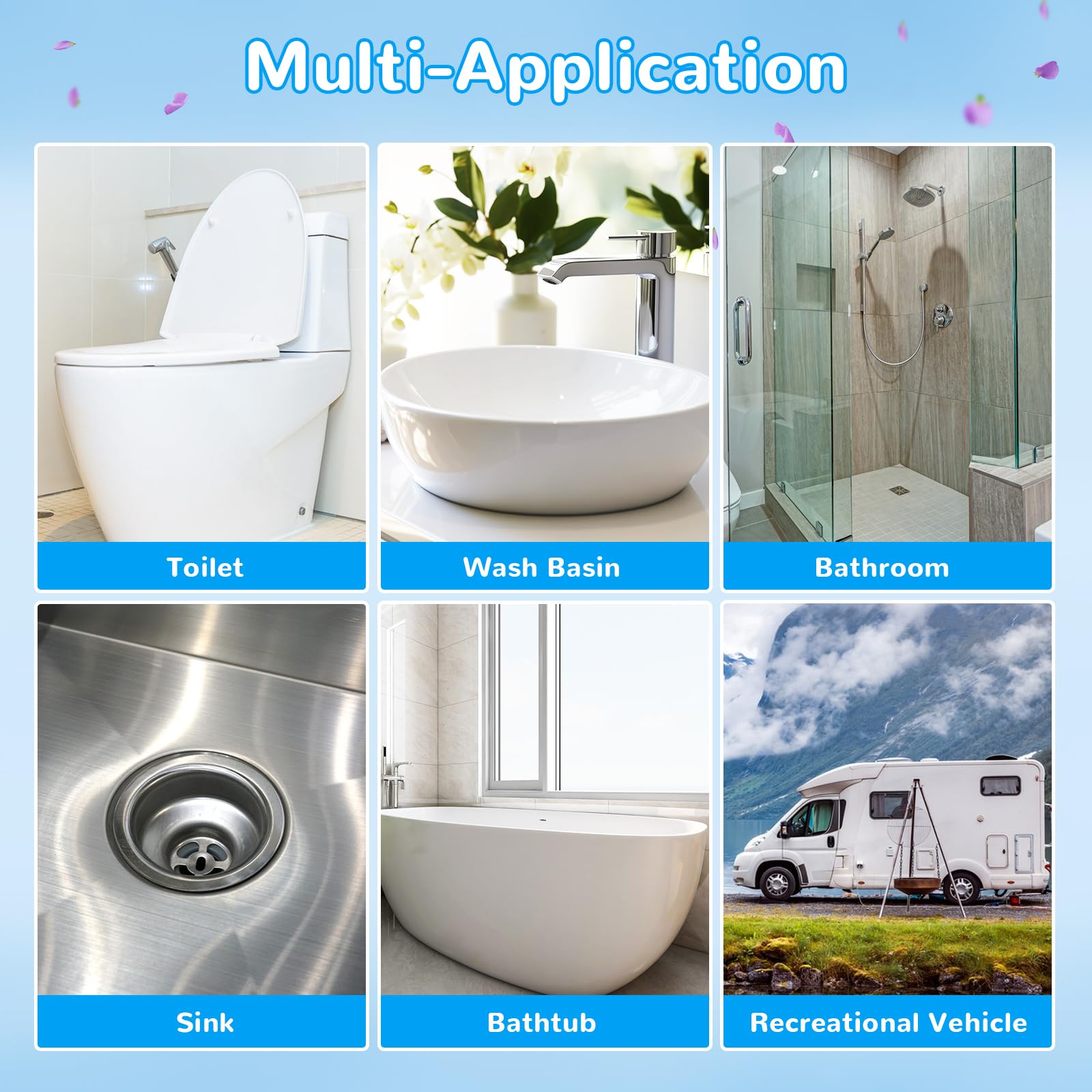 Effacera 36 Refills Disposable Toilet Bowl Paper Bulk Toilet Fresh Flushable Refills for Bathroom Toilet Brush Accessories Supplies Starter Kit (Lavender Scent)
