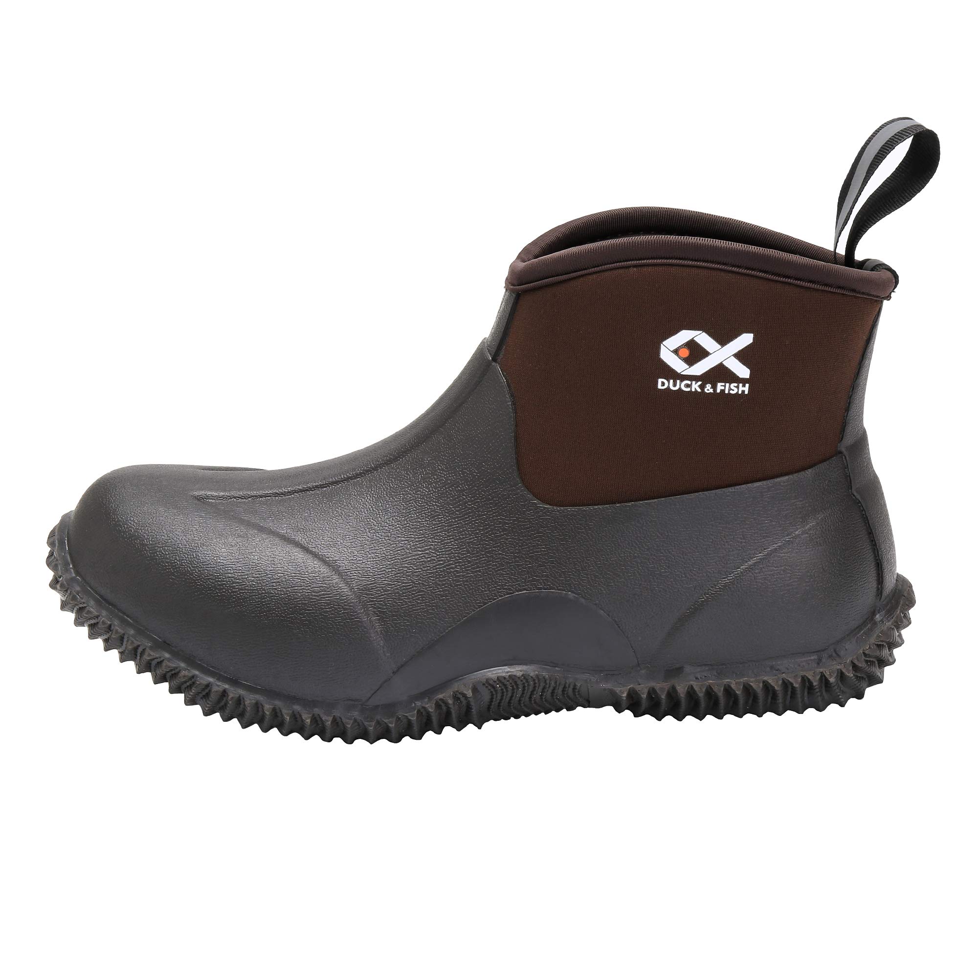 Duck and Fish Neoprene Ankle Hunting Work Shoe (12 M US Men) Brown