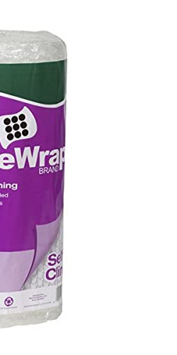 Duck Brand Self-Cling Bubble Wrap Roll, Original Bubble Cushioning Wrap for Packing, Shipping, Mailing, and Moving, Clear, 12" x 15' (280055)