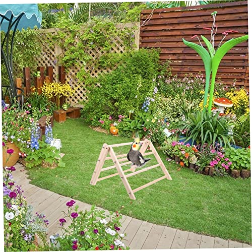 LIFKICH 1pc Perch Trainning Funny Parakeets Conures Toy Birdcage Rod Portable Balancing Safe Playpen Bar Rest Branch Ladder Rooster Platform Standing Folding Play Pet Chicken Exercise