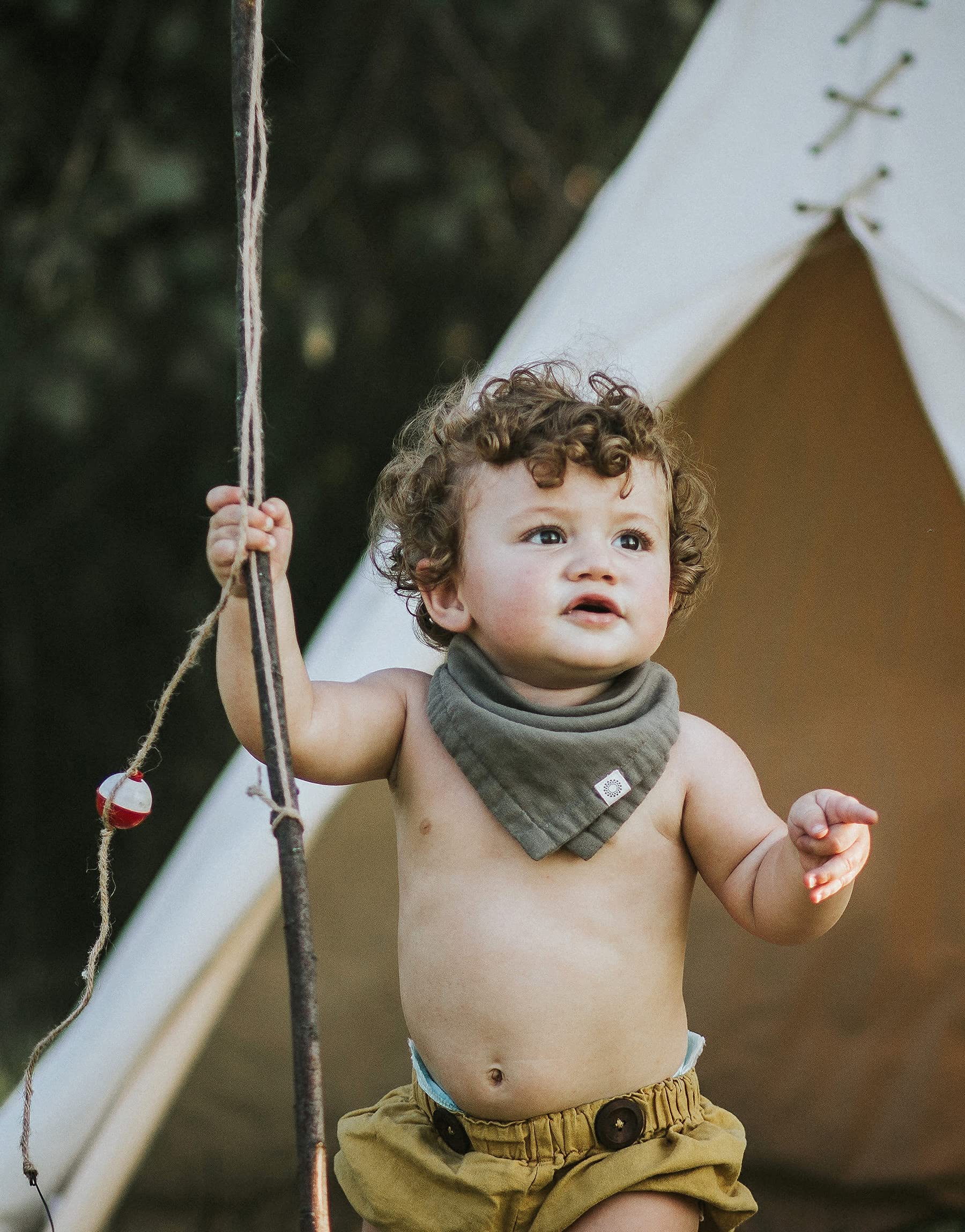 Kishu Baby Indi - GOTS Organic Muslin Bandana Scarf Bibs - Set of 5 (Northwest Bundle)
