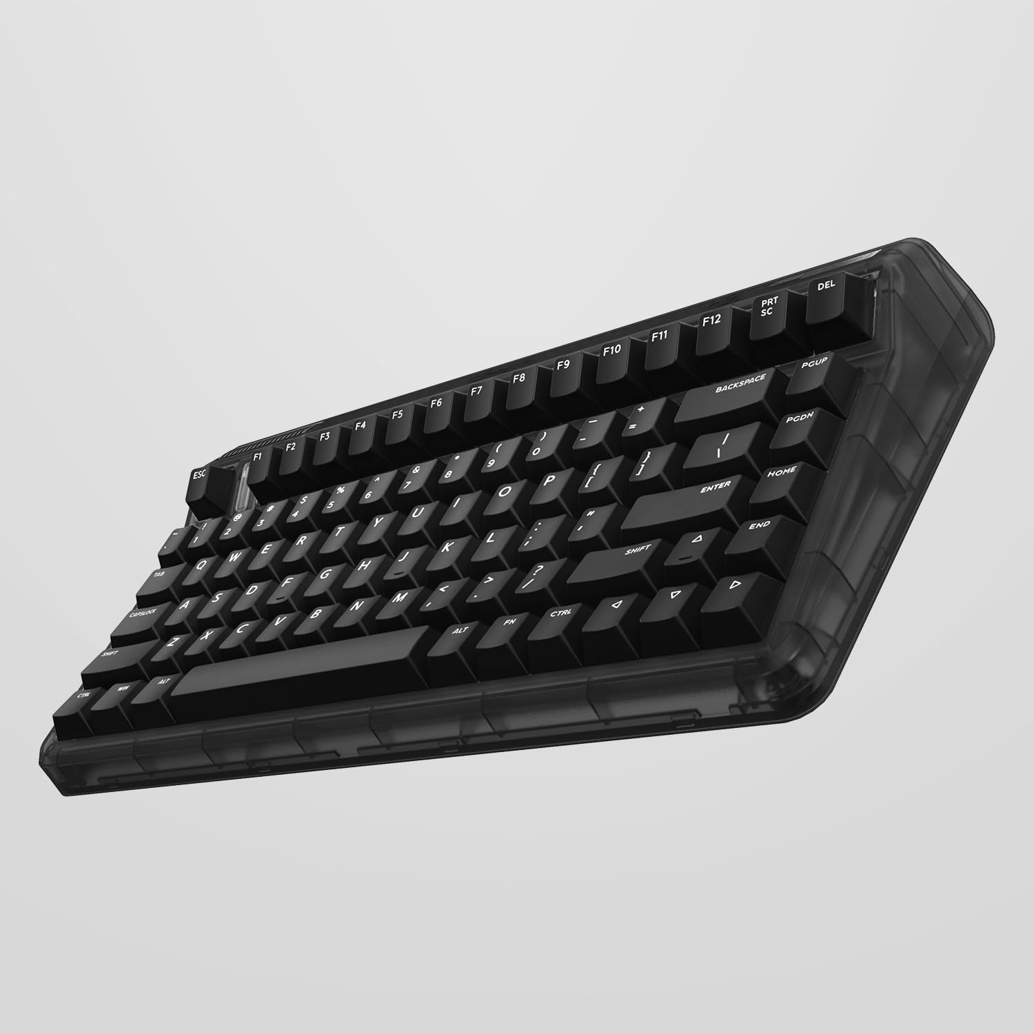 iQunix OG80 Dark Side Gaming Keyboard, 2.4G & Bluetooth 5.1 Mechanical Keyboard with TTC Speed Silver Switch, Compact 83 Keys RGB LED Backlit Hot Swappable Keyboard for Windows/Mac/Android/iOS