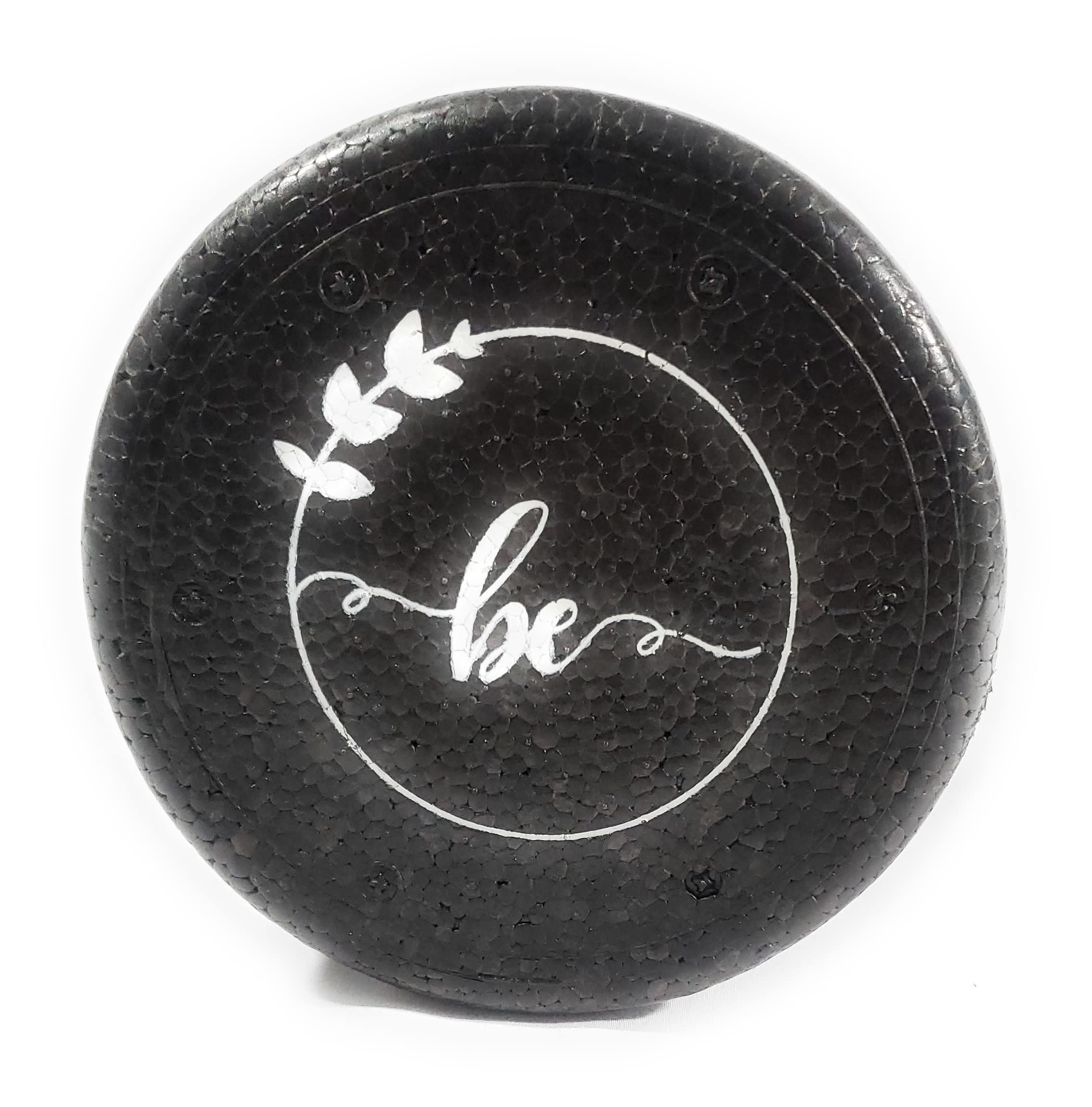 High Density Foam Roller by BE for Targeted Muscles Release, Extra Firm High Density for Physical Therapy, Exercise, Deep Tissue Muscle Massage MyoFacial Release, 18 inches Body Roller in Black